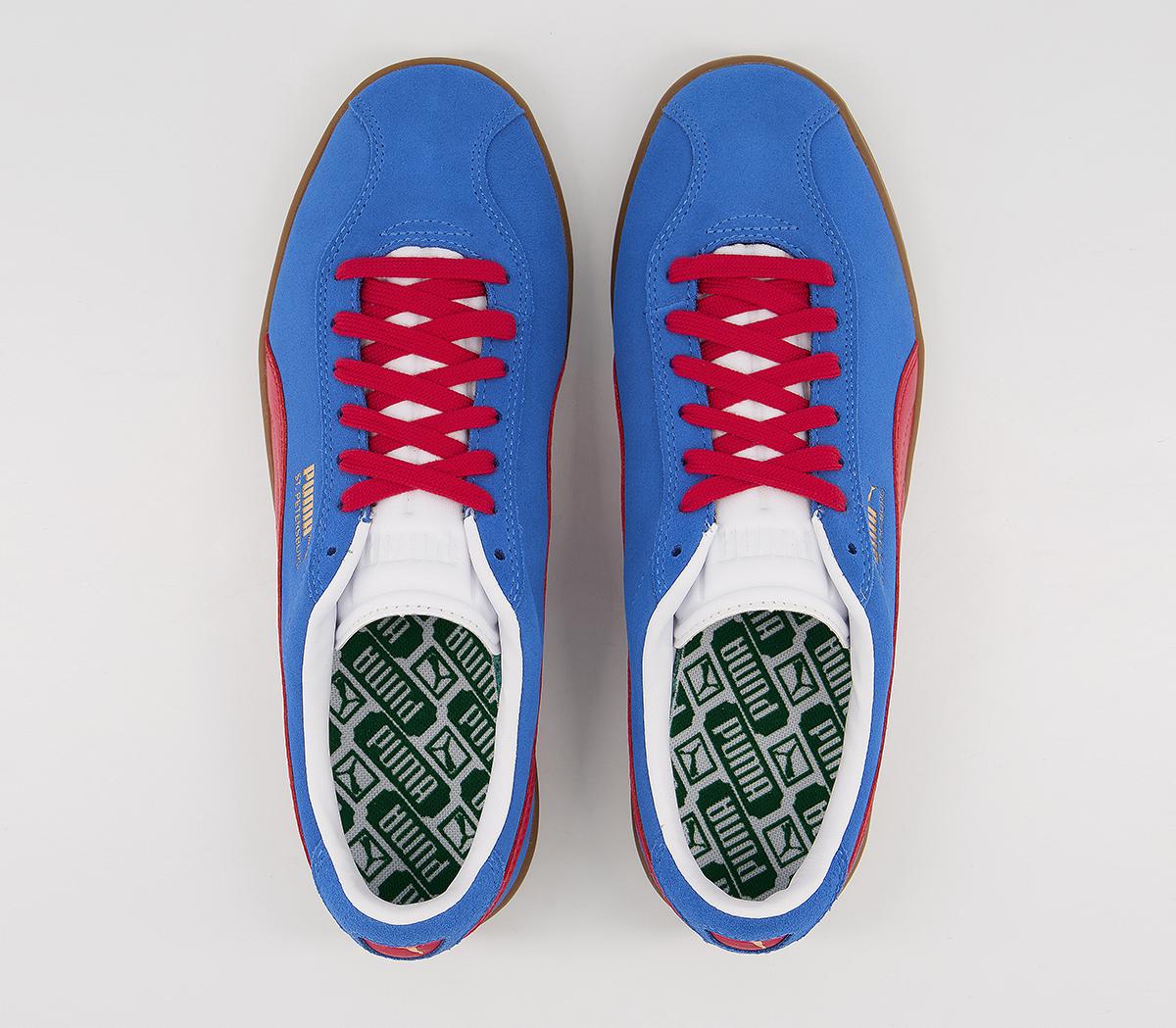 PUMA Bluebird Trainers St Pertersburg Ethereal Blue Tango Red - Unisex ...