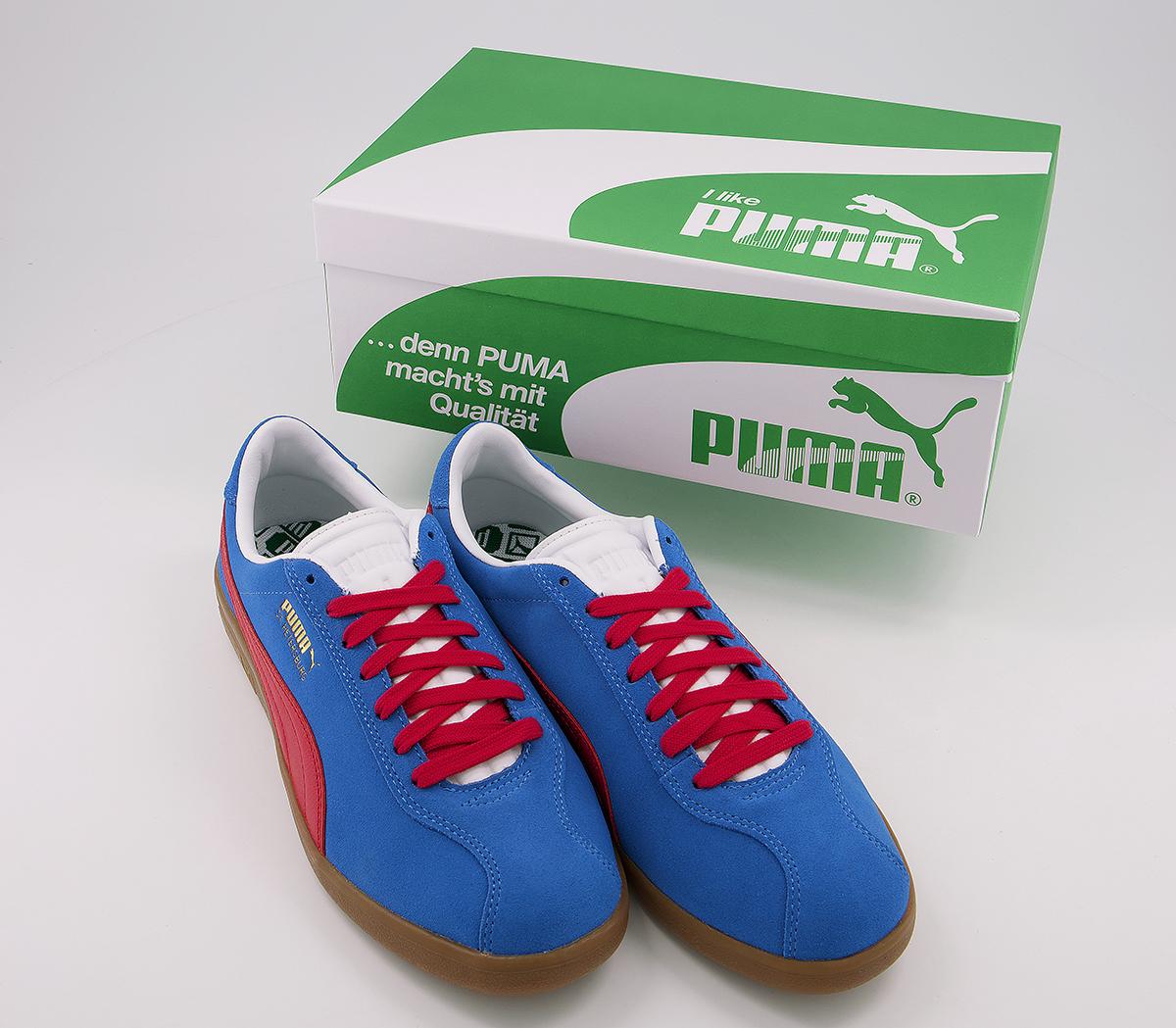 PUMA Bluebird Trainers St Pertersburg Ethereal Blue Tango Red - Unisex ...