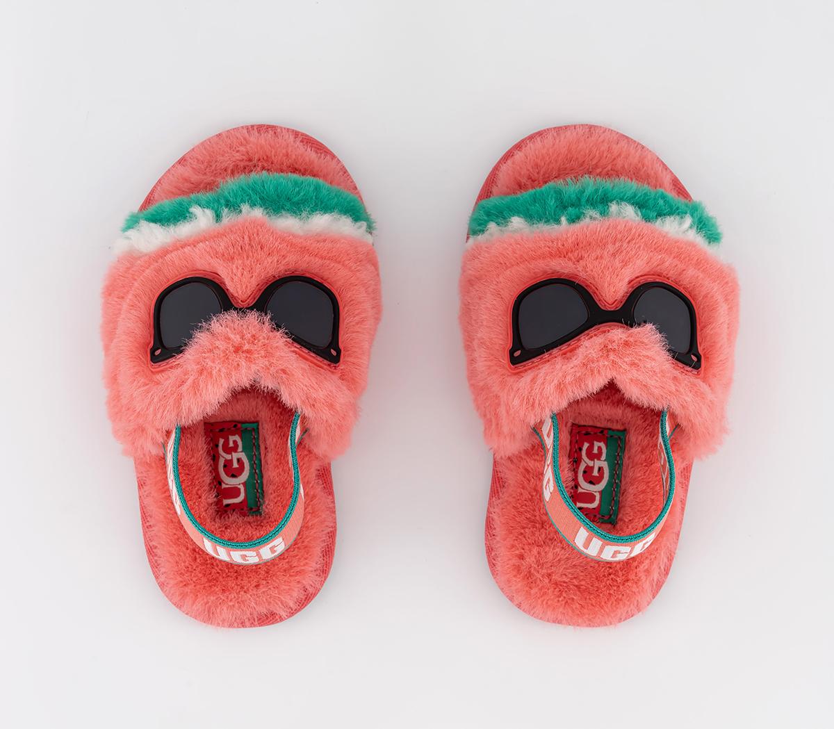 UGG Fluff Yeah Slide Infant Watermelon - Unisex