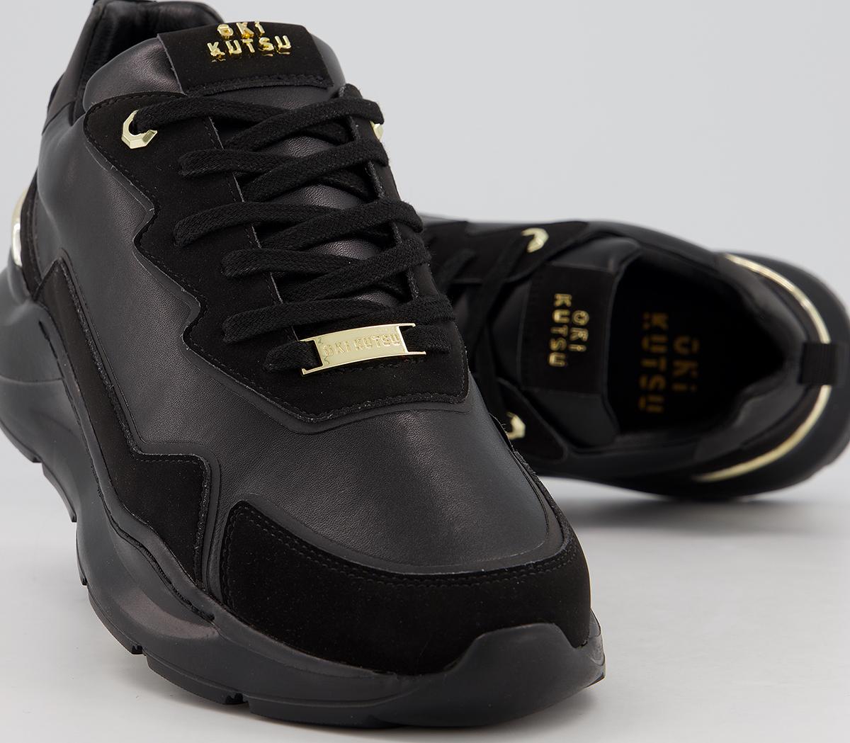 Oki Kutsu Omega Trainers Black - Men's Casual Shoes