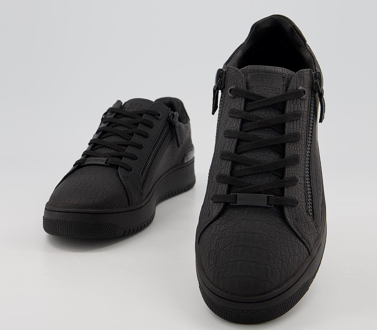 Oki Kutsu Odyssey Low Top Trainers Black - Men's Casual Shoes