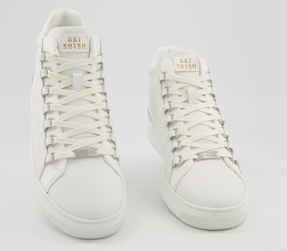 Oki Kutsu Oracle Mid Top Trainers White - Men's Casual Shoes