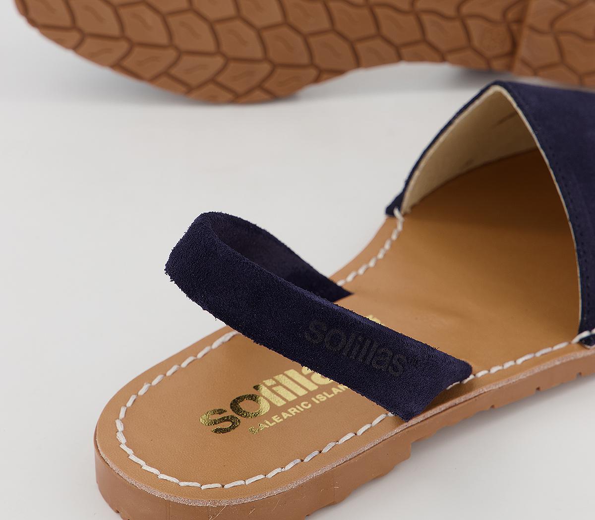 Solillas Solillas Sandals Navy Suede - Women’s Sandals