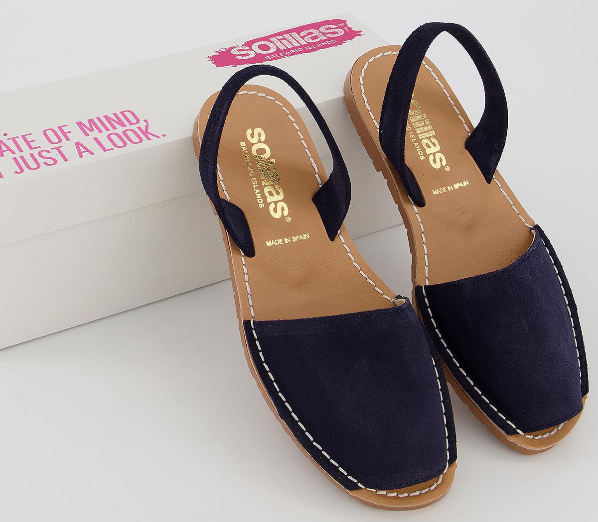 Solillas Solillas Sandals Navy Suede - Women’s Sandals