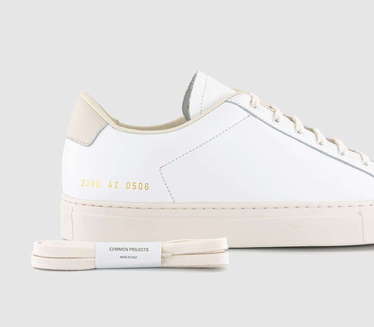 Common Projects Retro Low Trainers White Leather - Men's Trainers