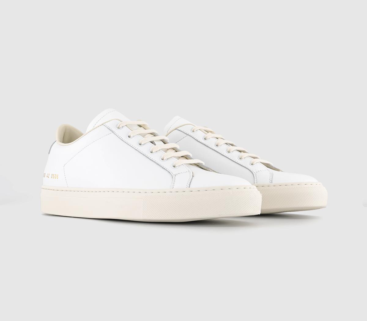 Common Projects Retro Low Trainers White Leather - Men's Trainers