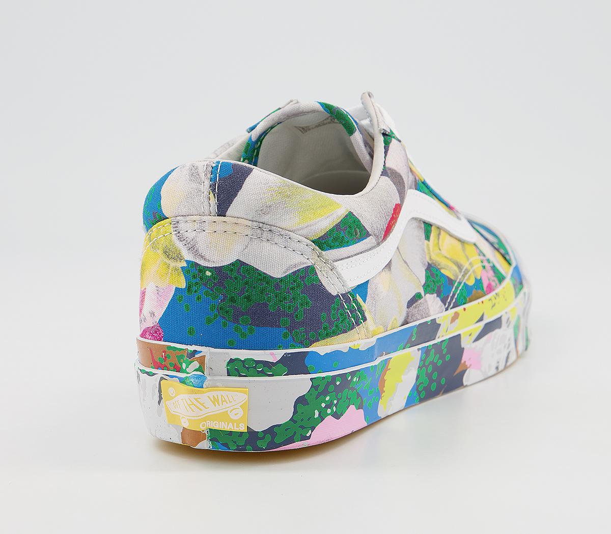 Vans x KENZO Og Old Skool Lx Kenzo Floral Yellow True White - Unisex Sports