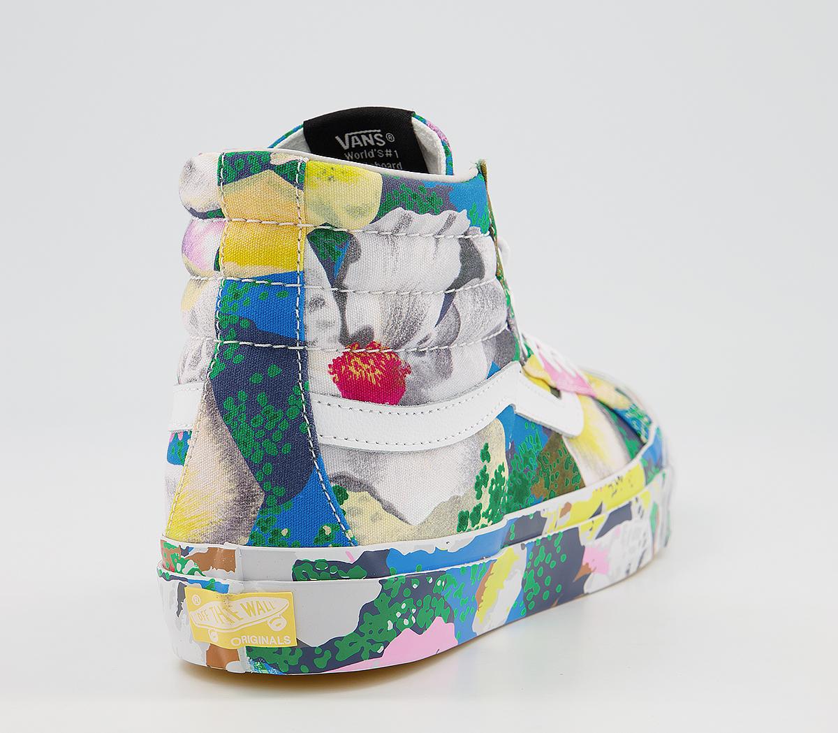 Vans x KENZO Og Sk8 Hi Lx Kenzo Floral Yellow True White - Unisex Sports