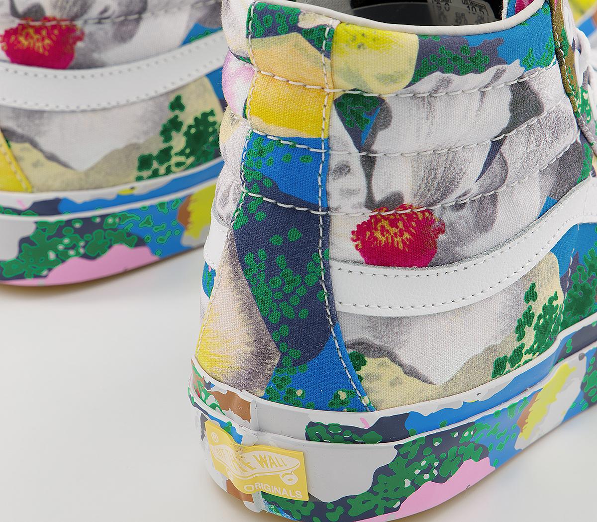 Vans x KENZO Og Sk8 Hi Lx Kenzo Floral Yellow True White - Unisex Sports