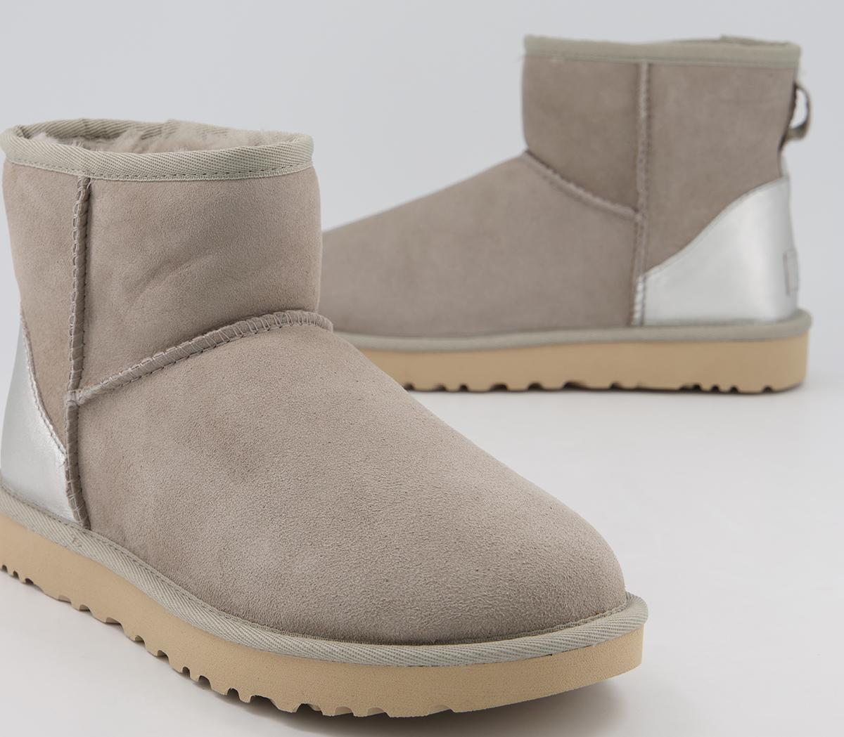 UGG Classic Mini Metallic Boots Goat - Women's Ankle Boots