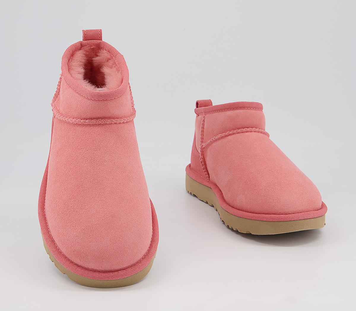 UGG Classic Ultra Mini Boots Pink Blossom - Women's Ankle Boots