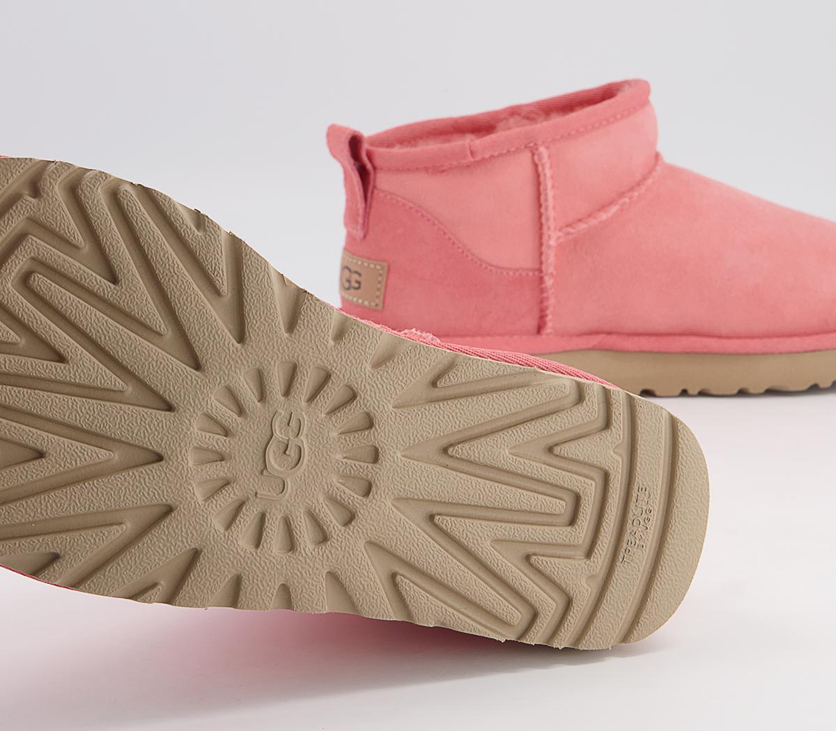 UGG Classic Ultra Mini Boots Pink Blossom - Women's Ankle Boots