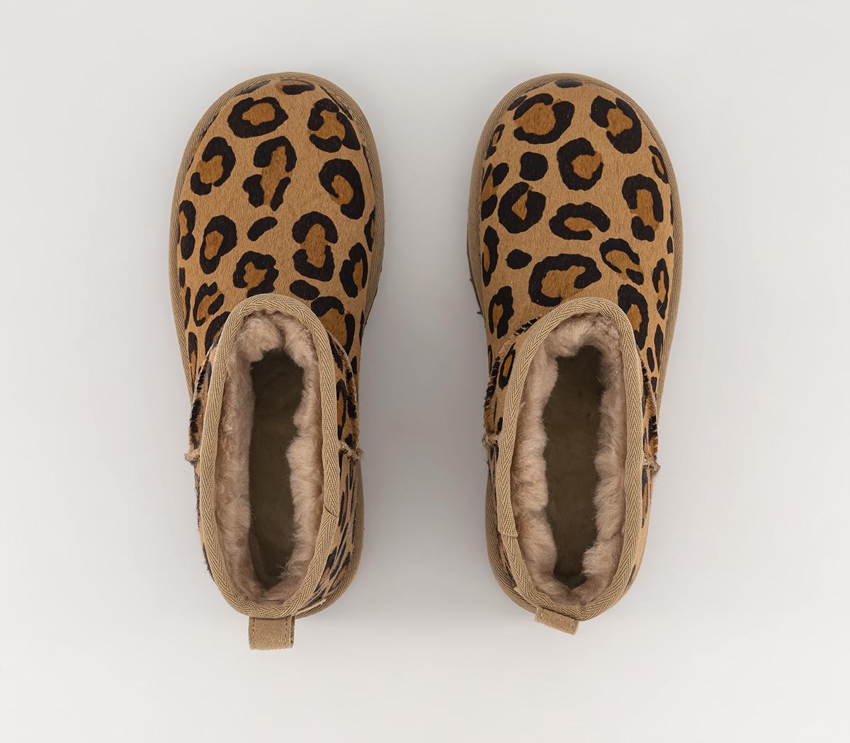 UGG Classic Ultra Mini Boots Natural Leopard - Premium Gifts