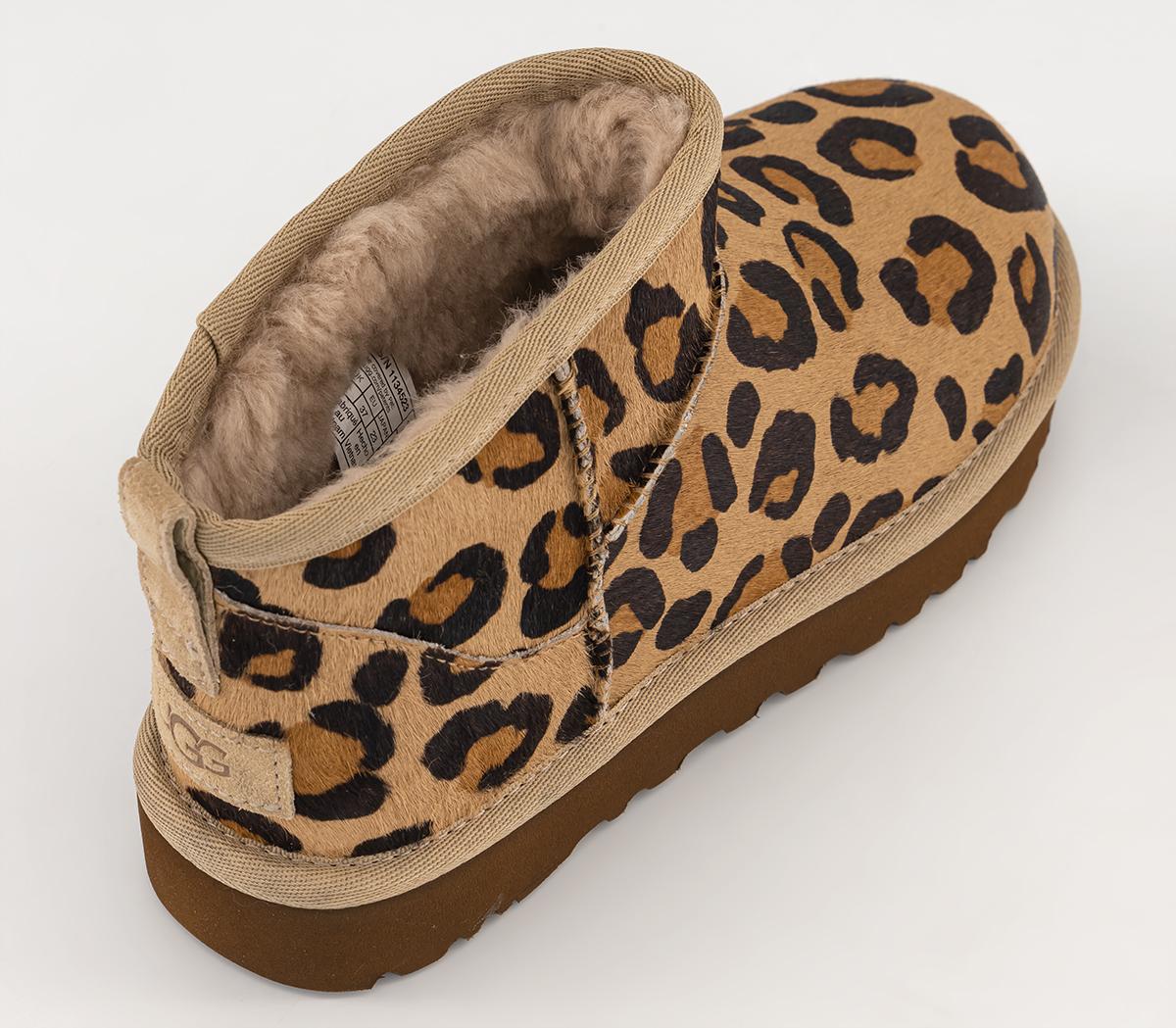 UGG Classic Ultra Mini Boots Natural Leopard - Premium Gifts