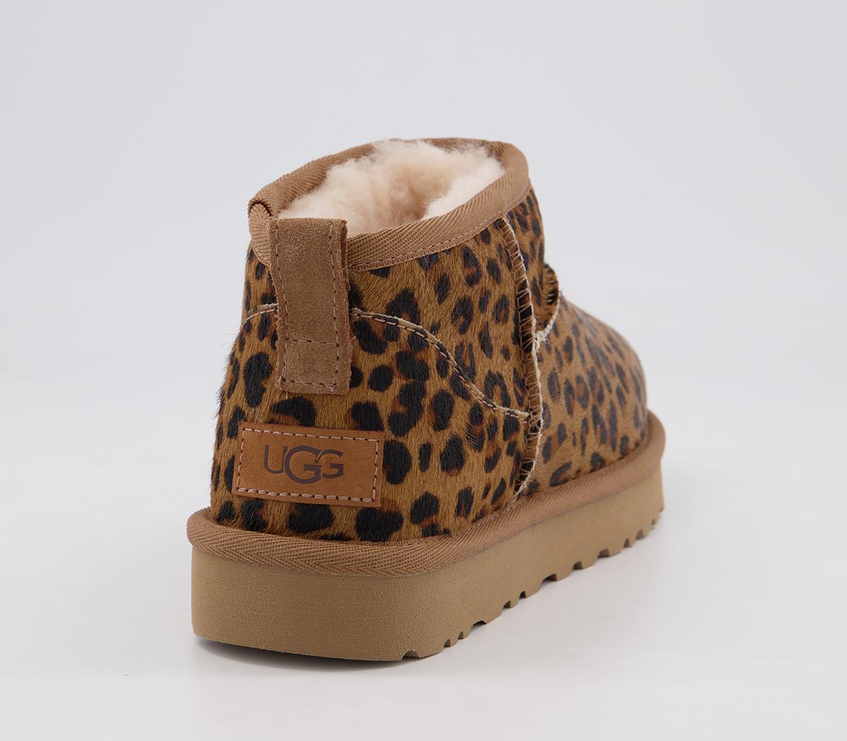 UGG Classic Ultra Mini Boots Leopard - Women's Ankle Boots