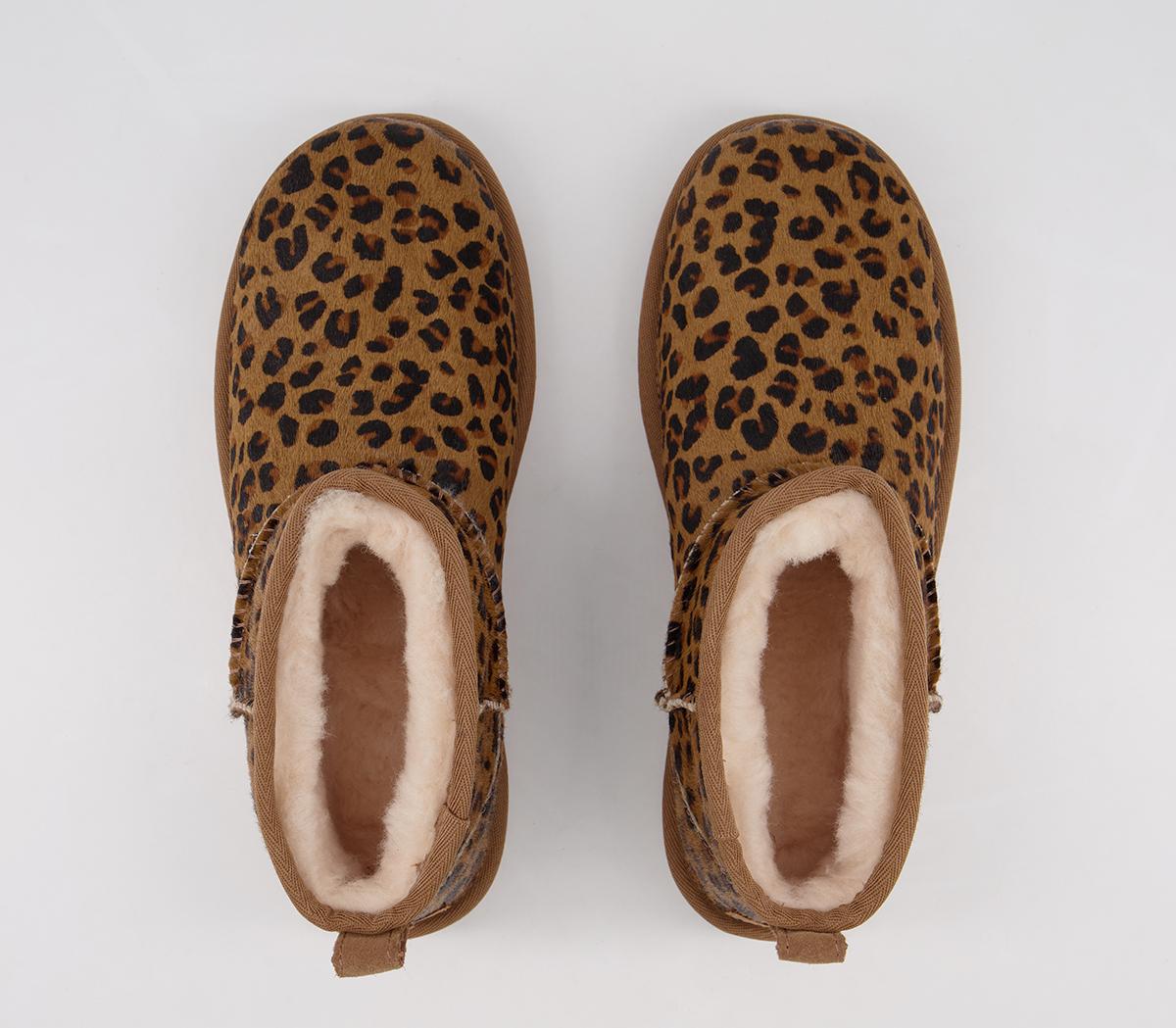 UGG Classic Ultra Mini Boots Leopard - Women's Ankle Boots