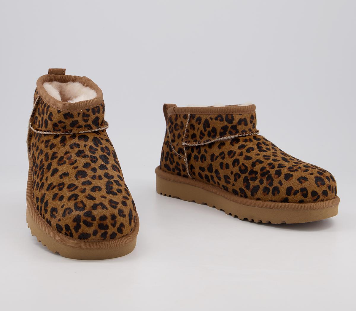 UGG Classic Ultra Mini Boots Leopard - Women's Ankle Boots