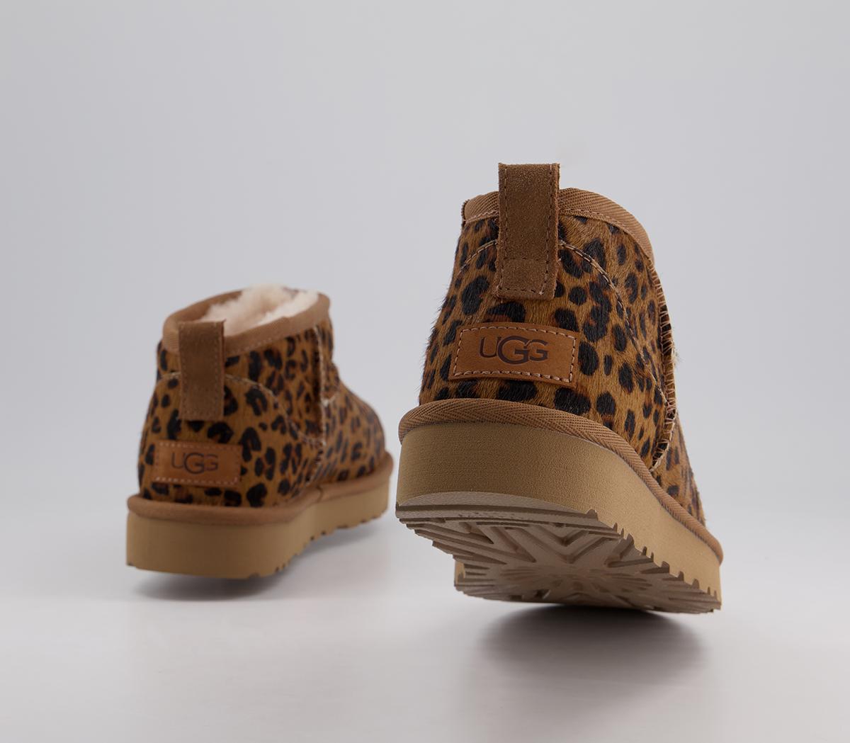 UGG Classic Ultra Mini Boots Leopard - Women's Ankle Boots