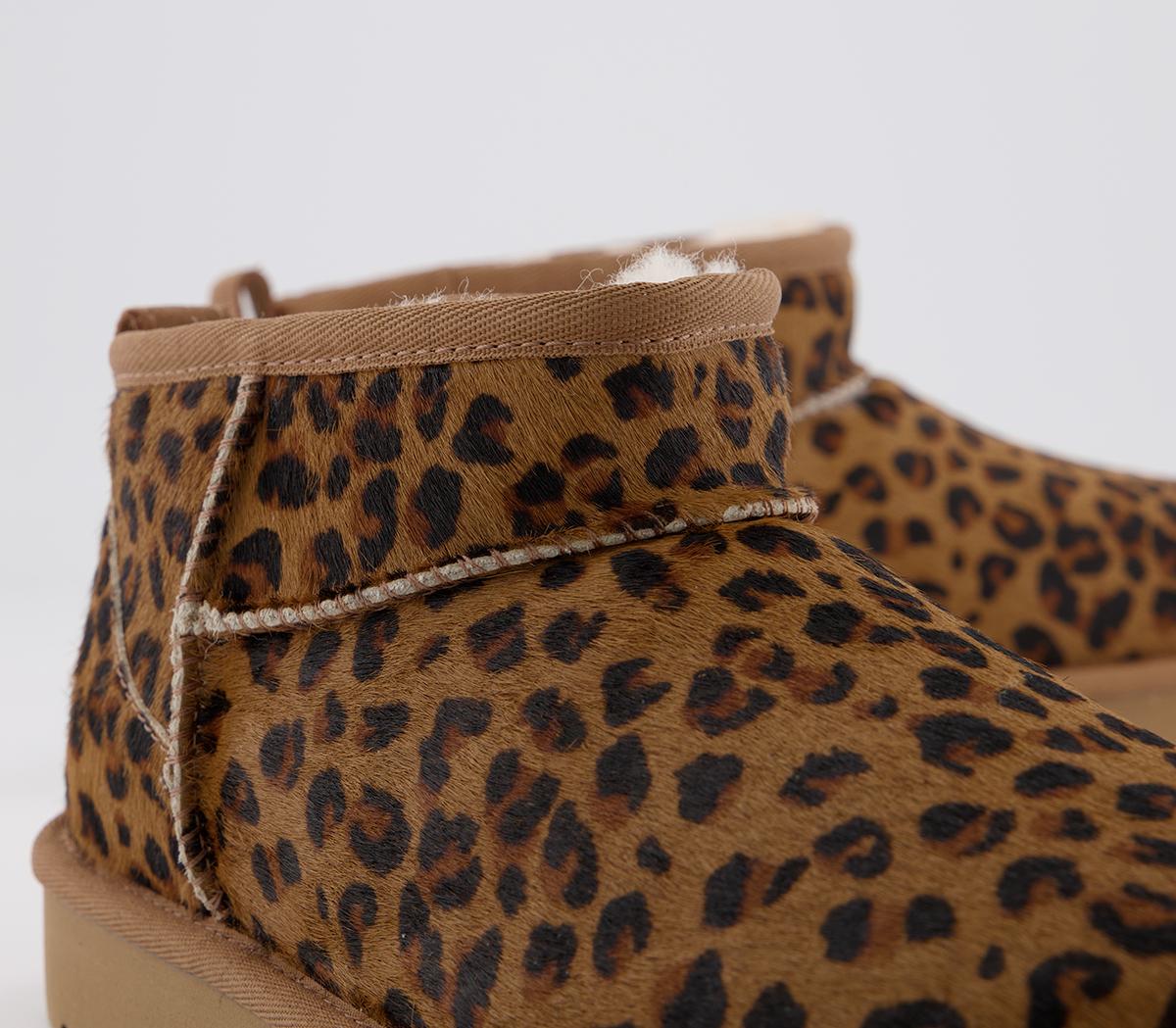 UGG Classic Ultra Mini Boots Leopard - Women's Ankle Boots