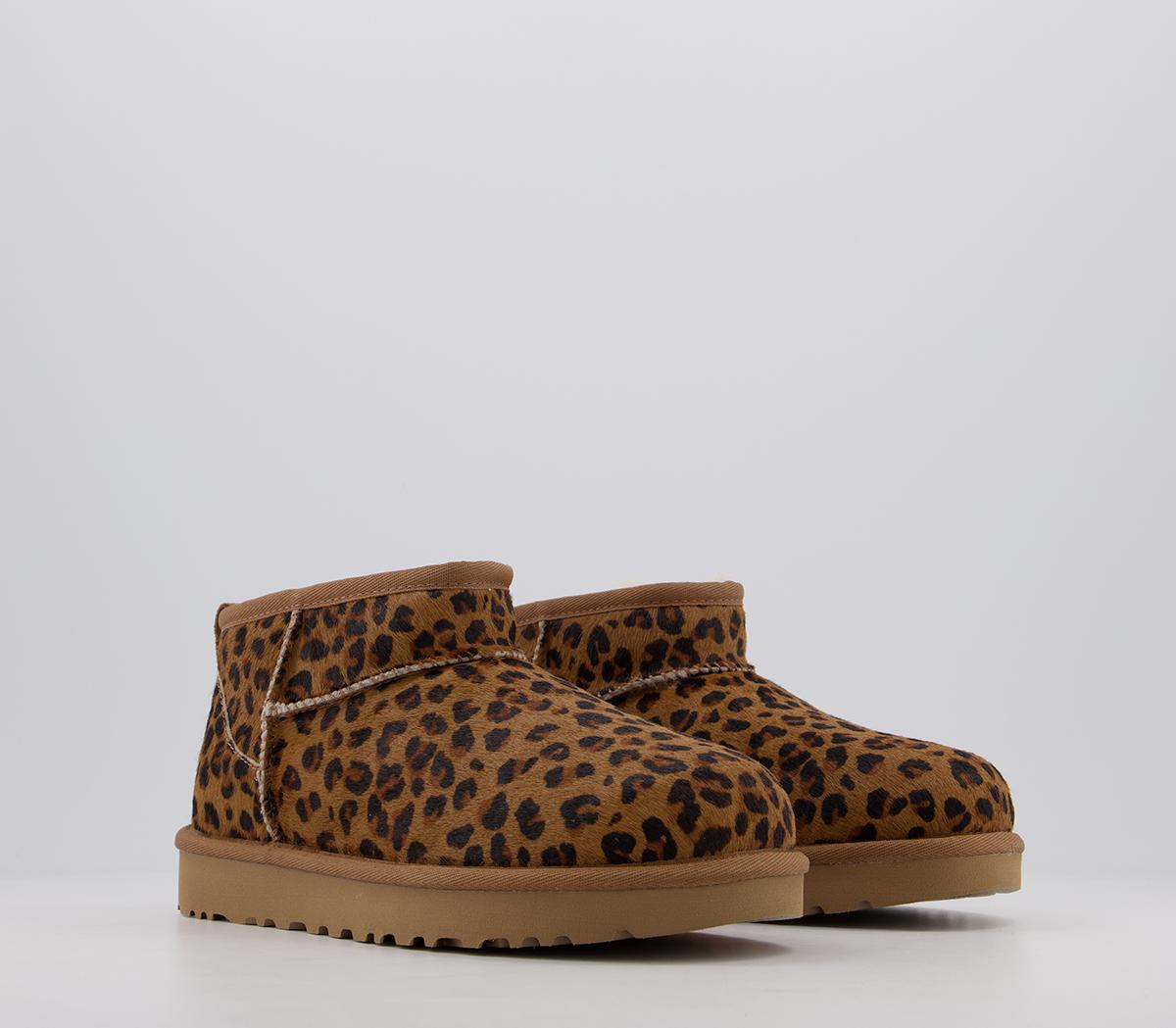 UGG Classic Ultra Mini Boots Leopard - Women's Ankle Boots
