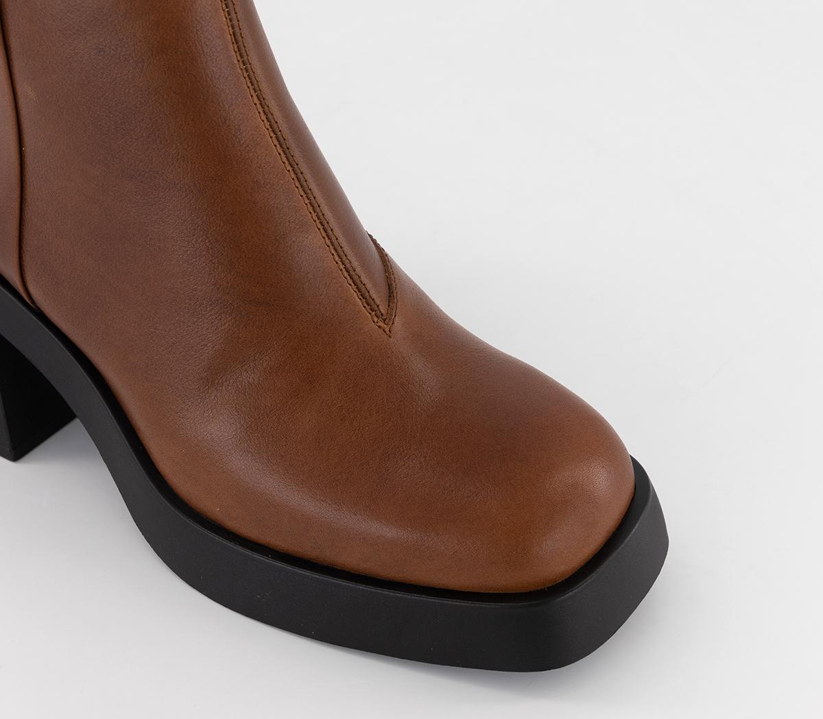 Vagabond Shoemakers Brooke Boots Cognac - Women's Ankle Boots