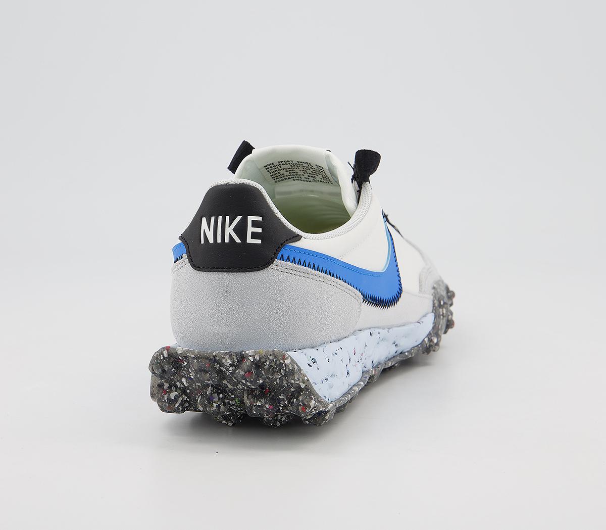 Nike Waffle Racer Crater Trainers Summit White Photo Blue Photon Dust ...
