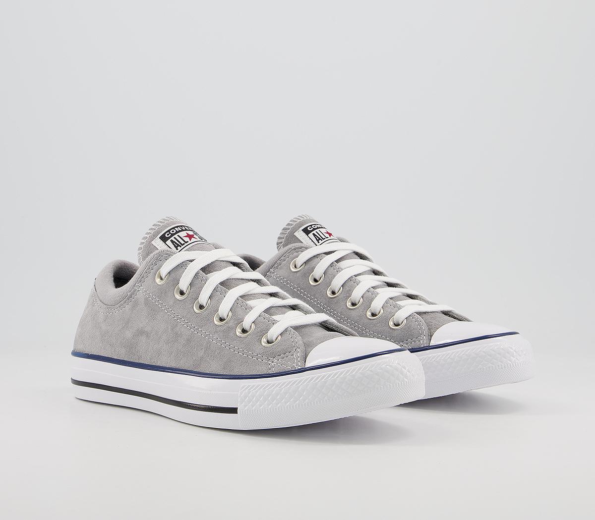 Converse All Star Ox Padded Collar Trainers Dolphin White Navy ...
