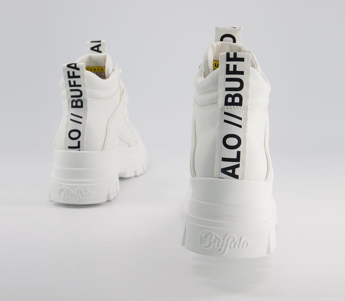 Buffalo Aspha Nc Mid Trainers White Vegan - Women's Vegan Shoes