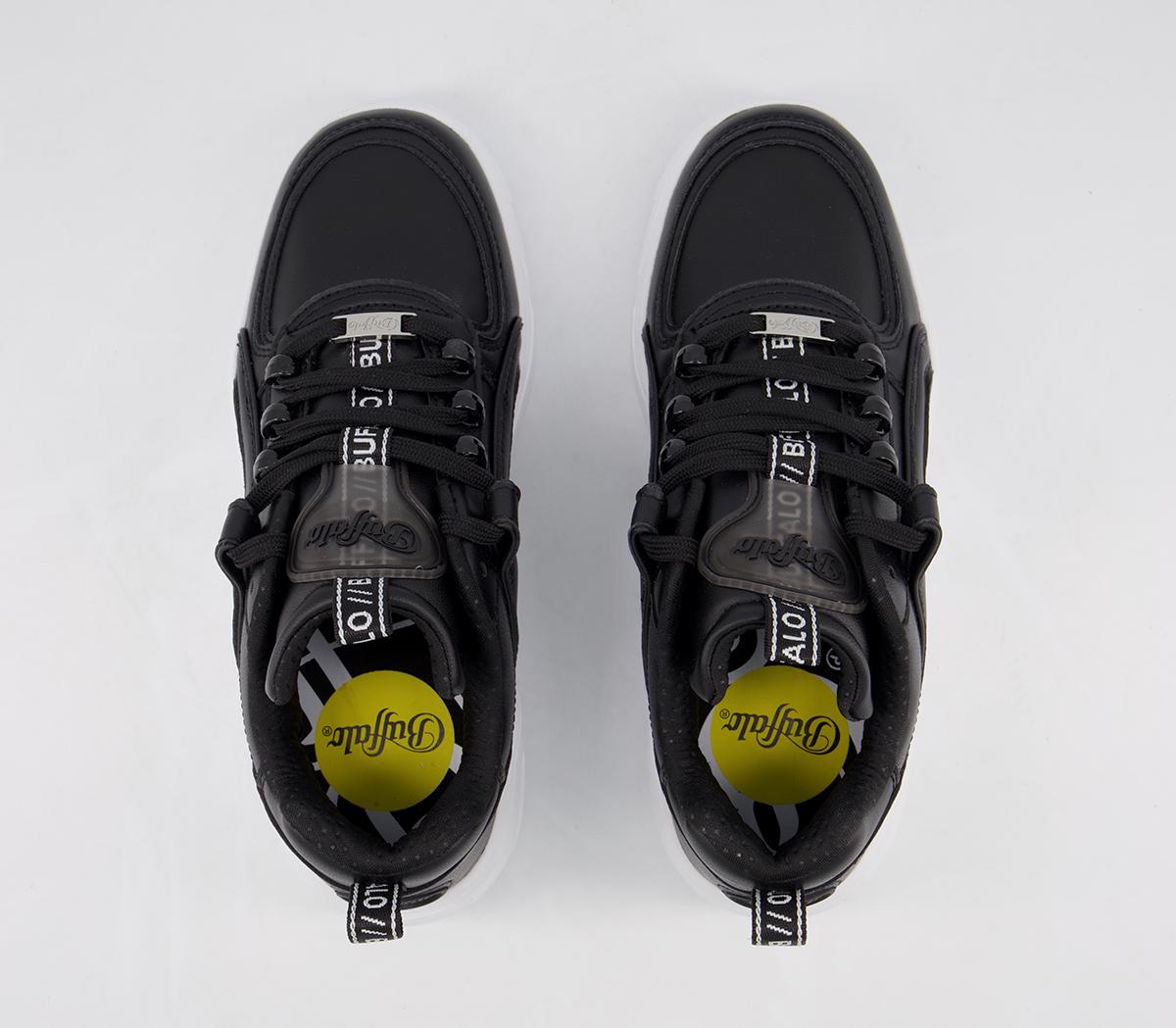 Buffalo Flat Smpl Trainers Black - Women's Trainers