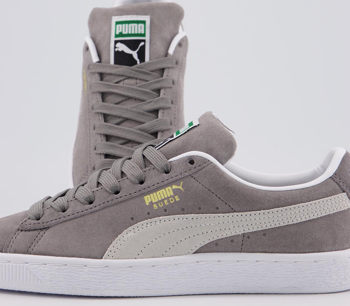 PUMA Suede Classic Xxi Trainers Grey Violet Puma White - Unisex Sports
