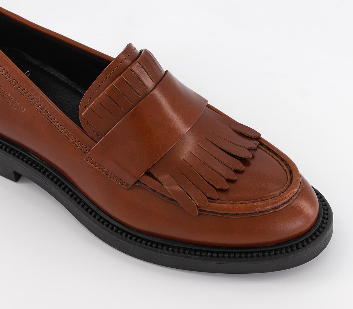 Vagabond Shoemakers Alex W Loafers Cognac - Flat Shoes for Women