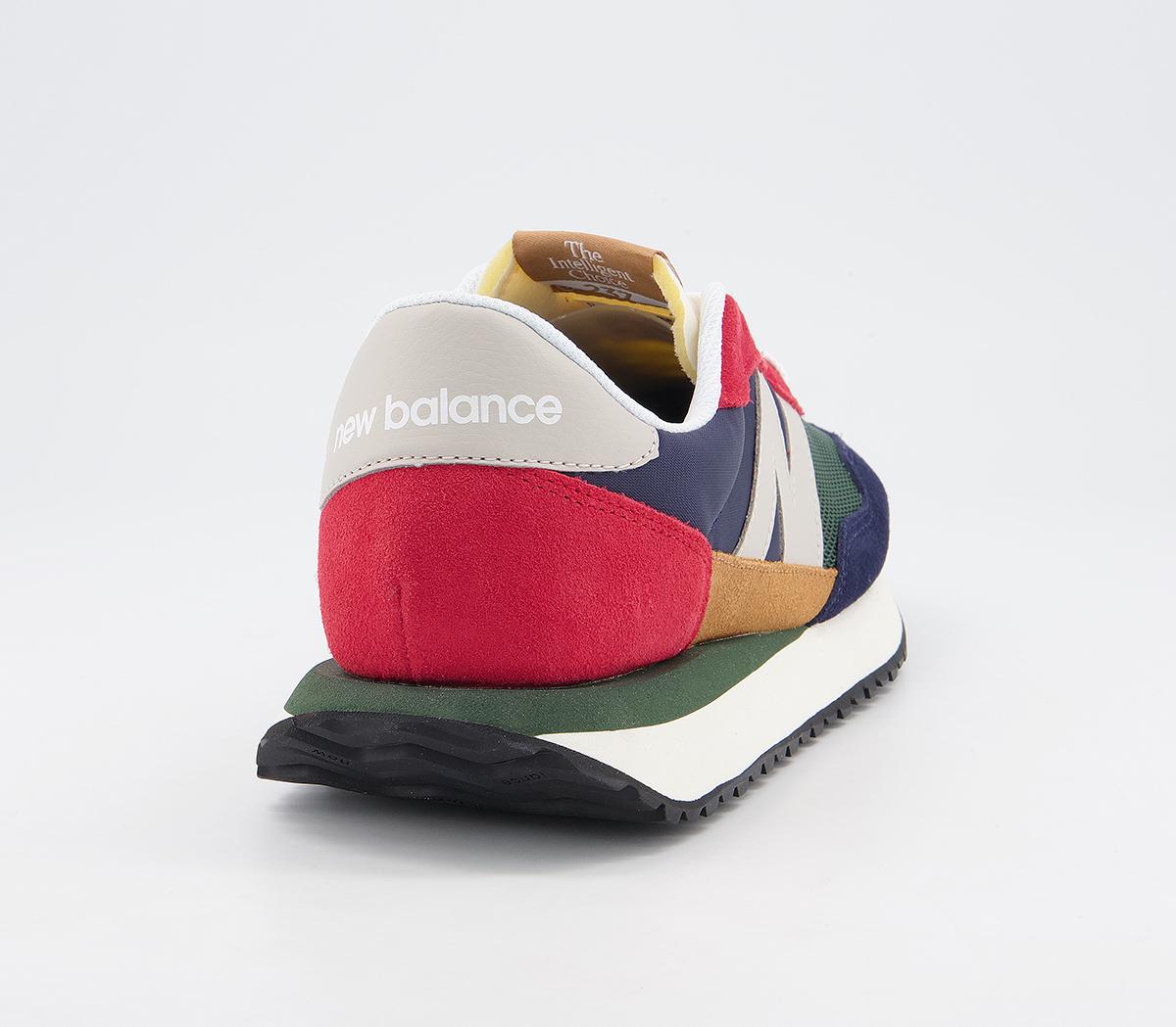 New Balance Ms237 Trainers Navy Red Yellow - Unisex Sports
