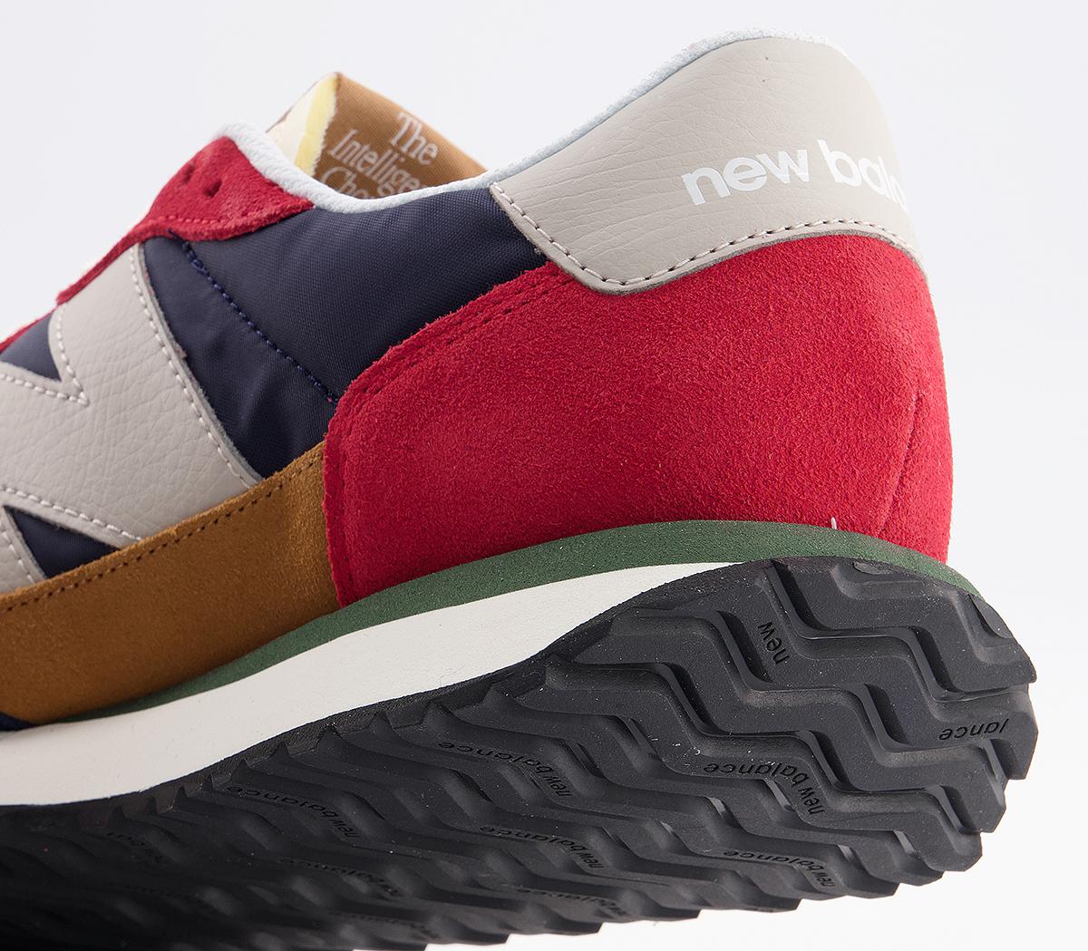 New Balance Ms237 Trainers Navy Red Yellow - Unisex Sports