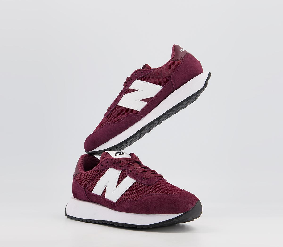 New Balance Ms237 Trainers Burgundy White - Junior