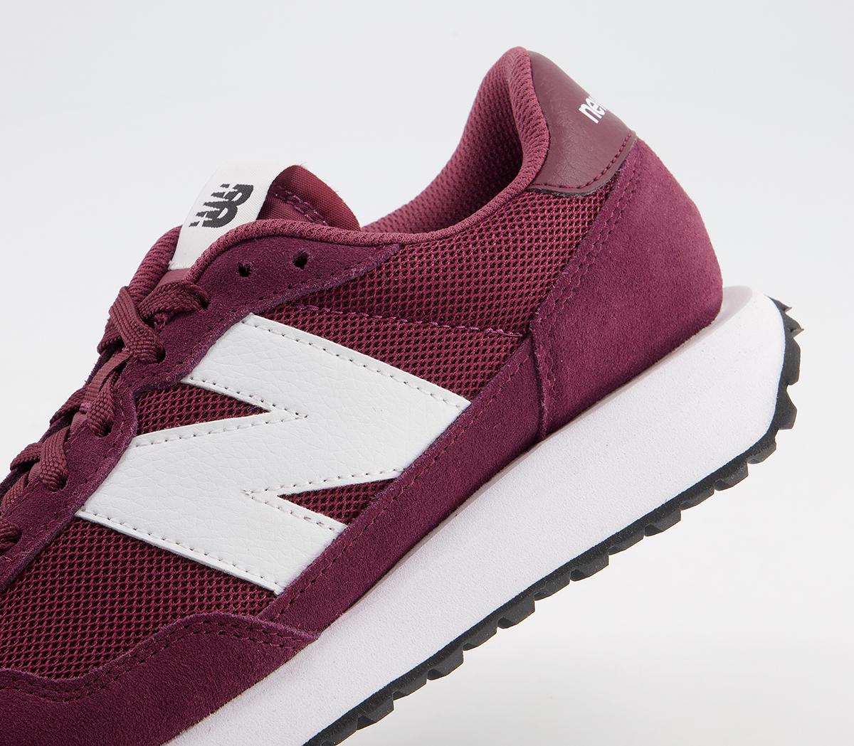 New Balance Ms237 Trainers Burgundy White - Junior