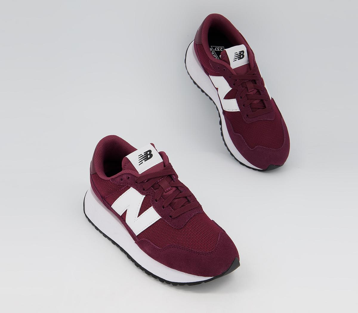 New Balance Ms237 Trainers Burgundy White - Junior