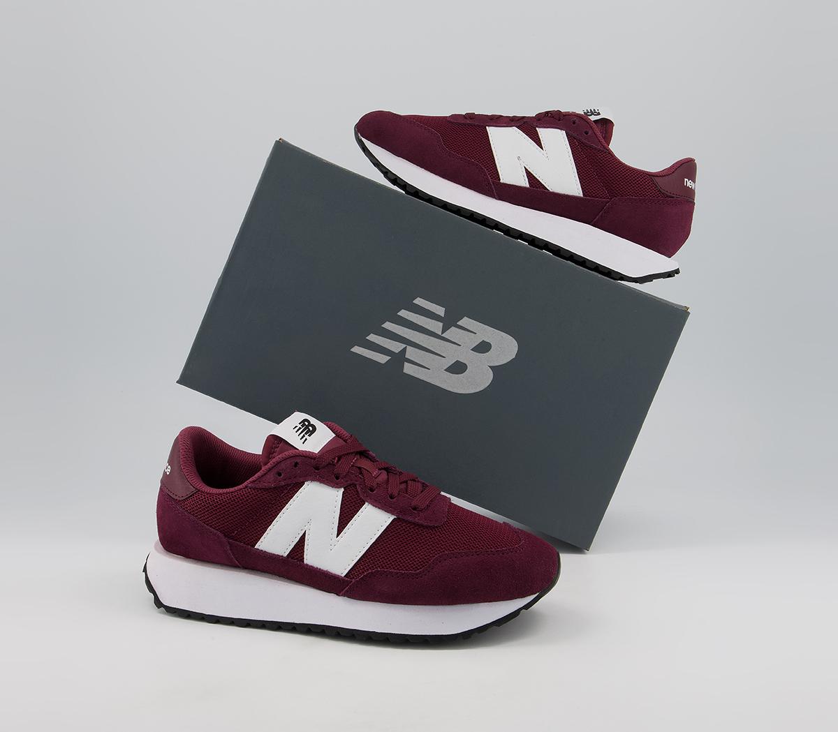 New Balance Ms237 Trainers Burgundy White - Junior