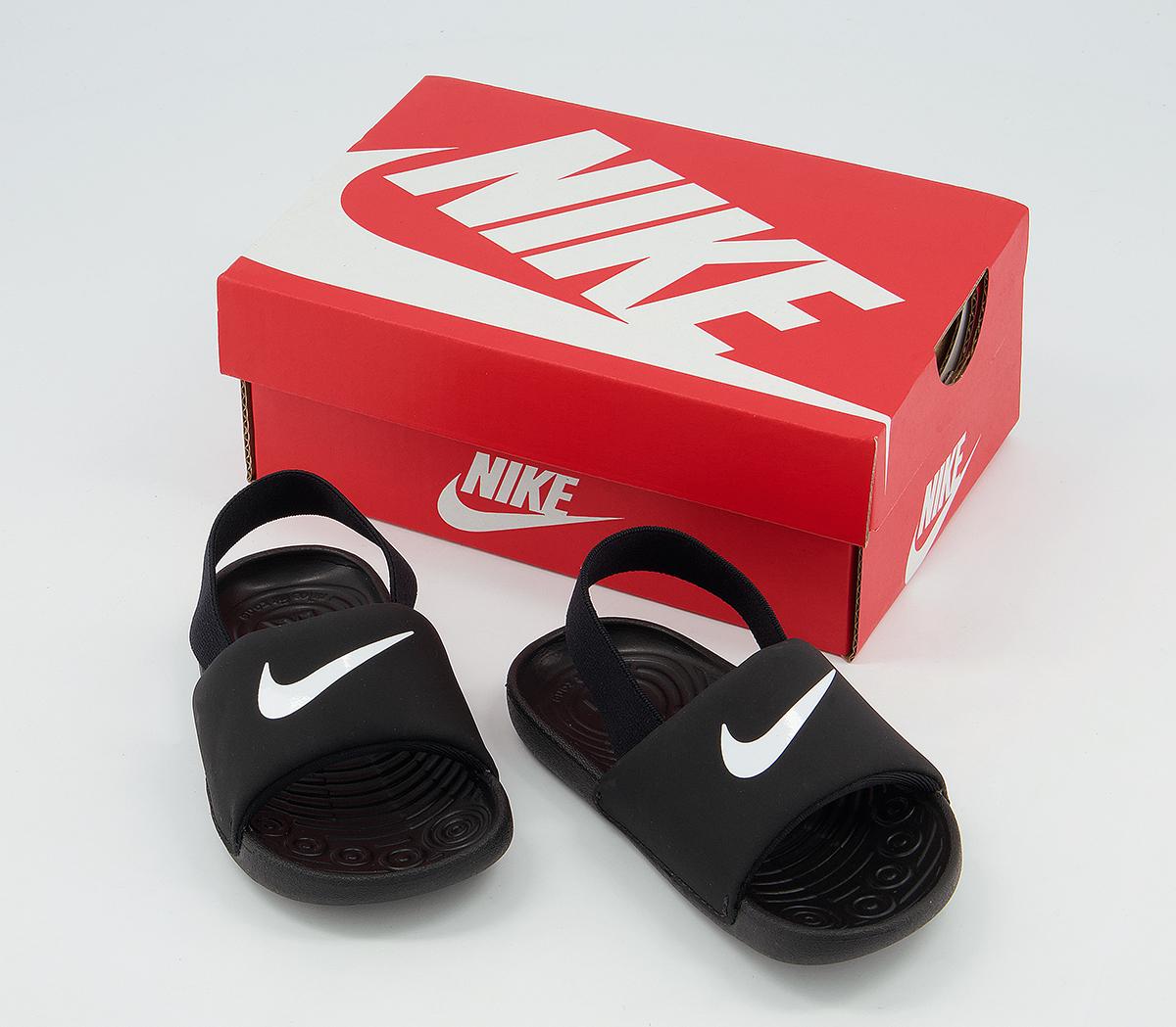 Nike Kawa Infant Slides Black White - Unisex