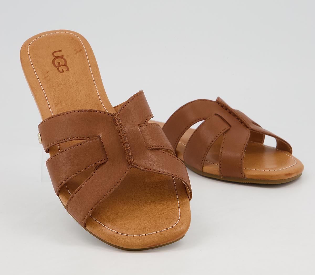 UGG Teague Sandals Tan Leather - Women’s Sandals