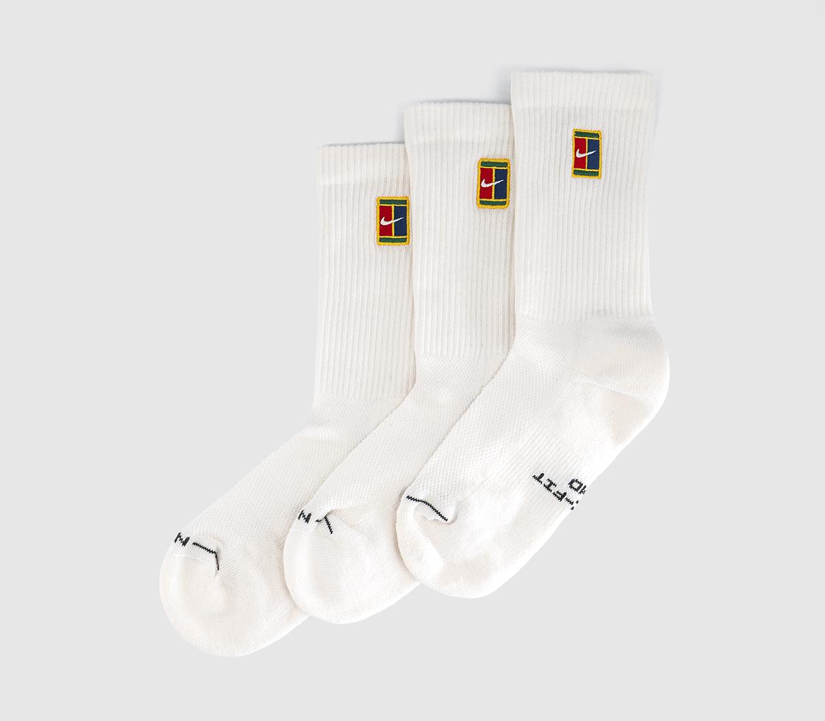 Click here for Nike Crew Socks 3 Pairs White  L prices
