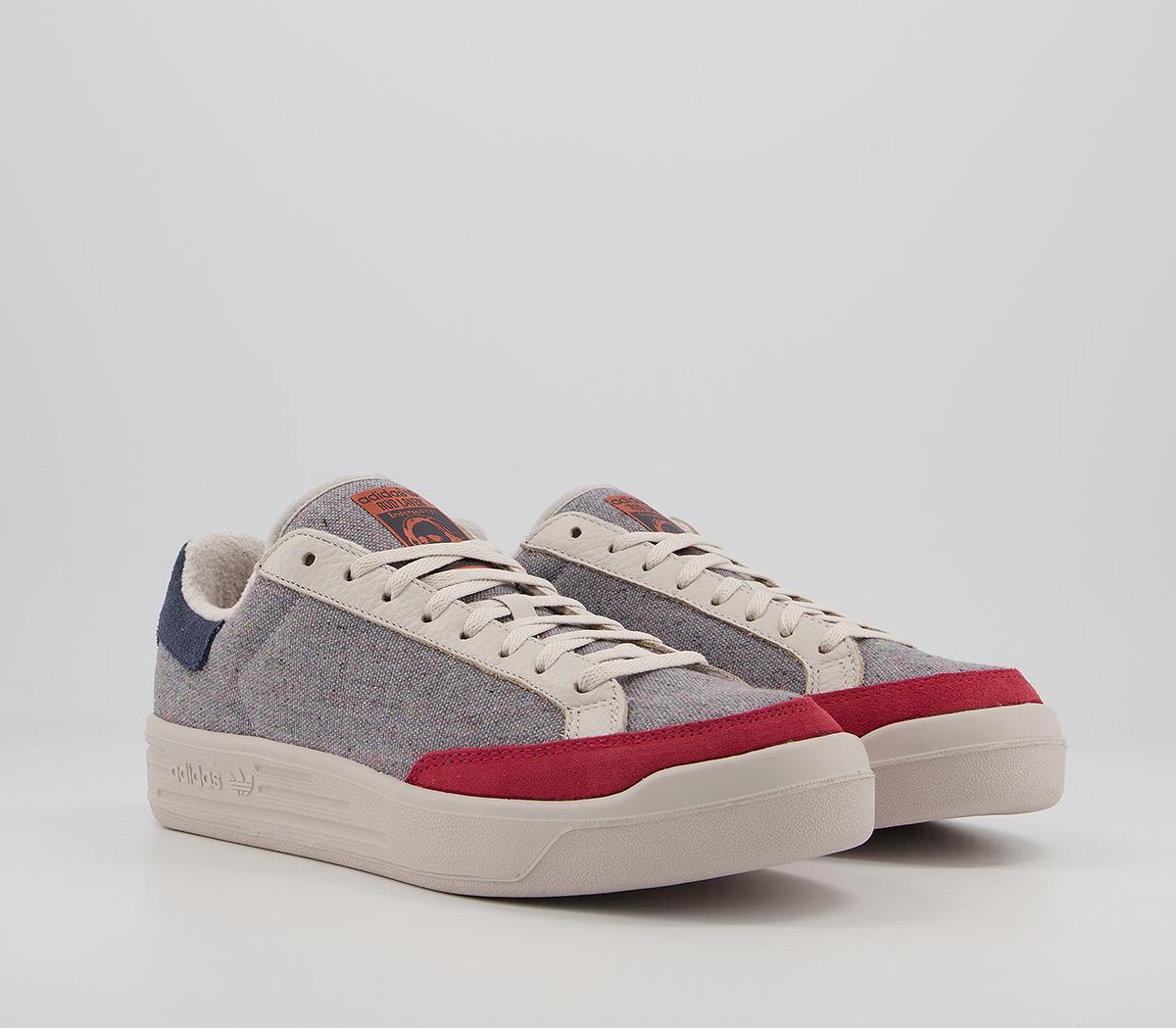 adidas Consortium Rod Laver World Trainers Chalk White Collegiate Navy ...