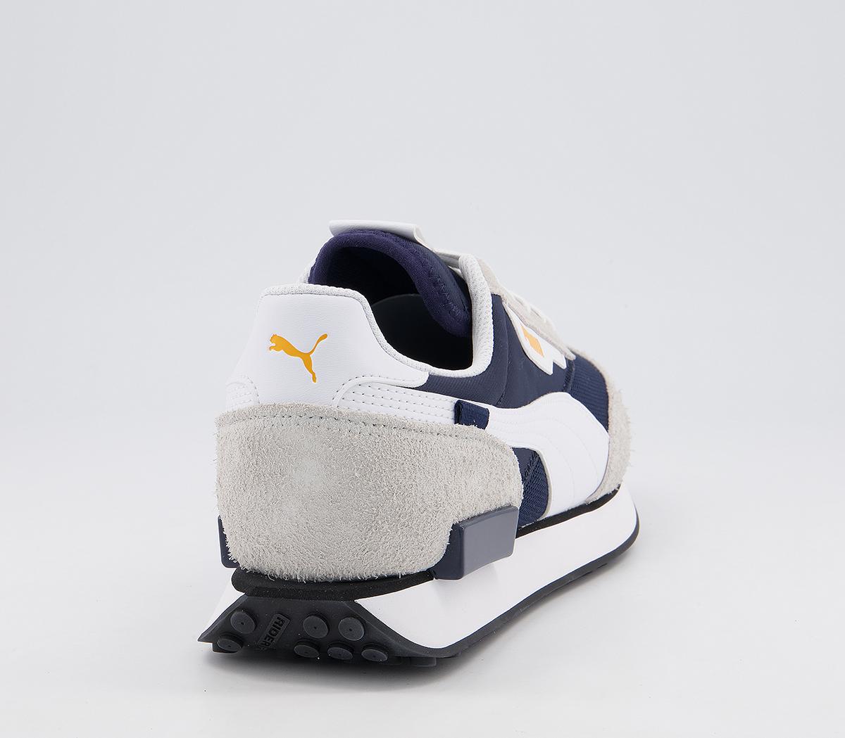 PUMA Future Rider Vintage Trainers Black Grey Violet - Unisex Sports