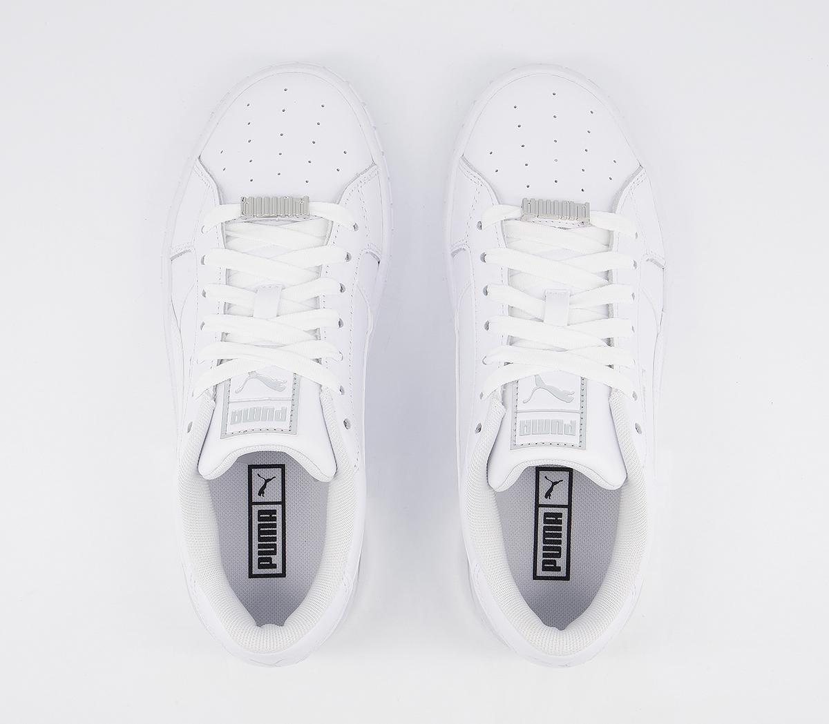 PUMA Cali Star Trainers White Metallic Silver - Women's Trainers