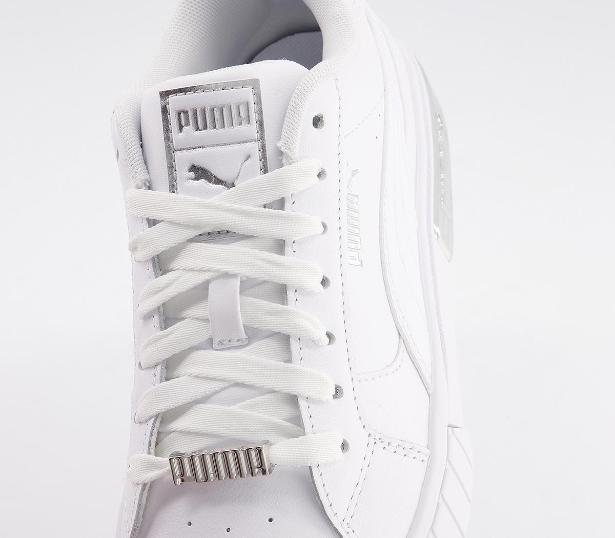 PUMA Cali Star Trainers White Metallic Silver - Unisex Sports