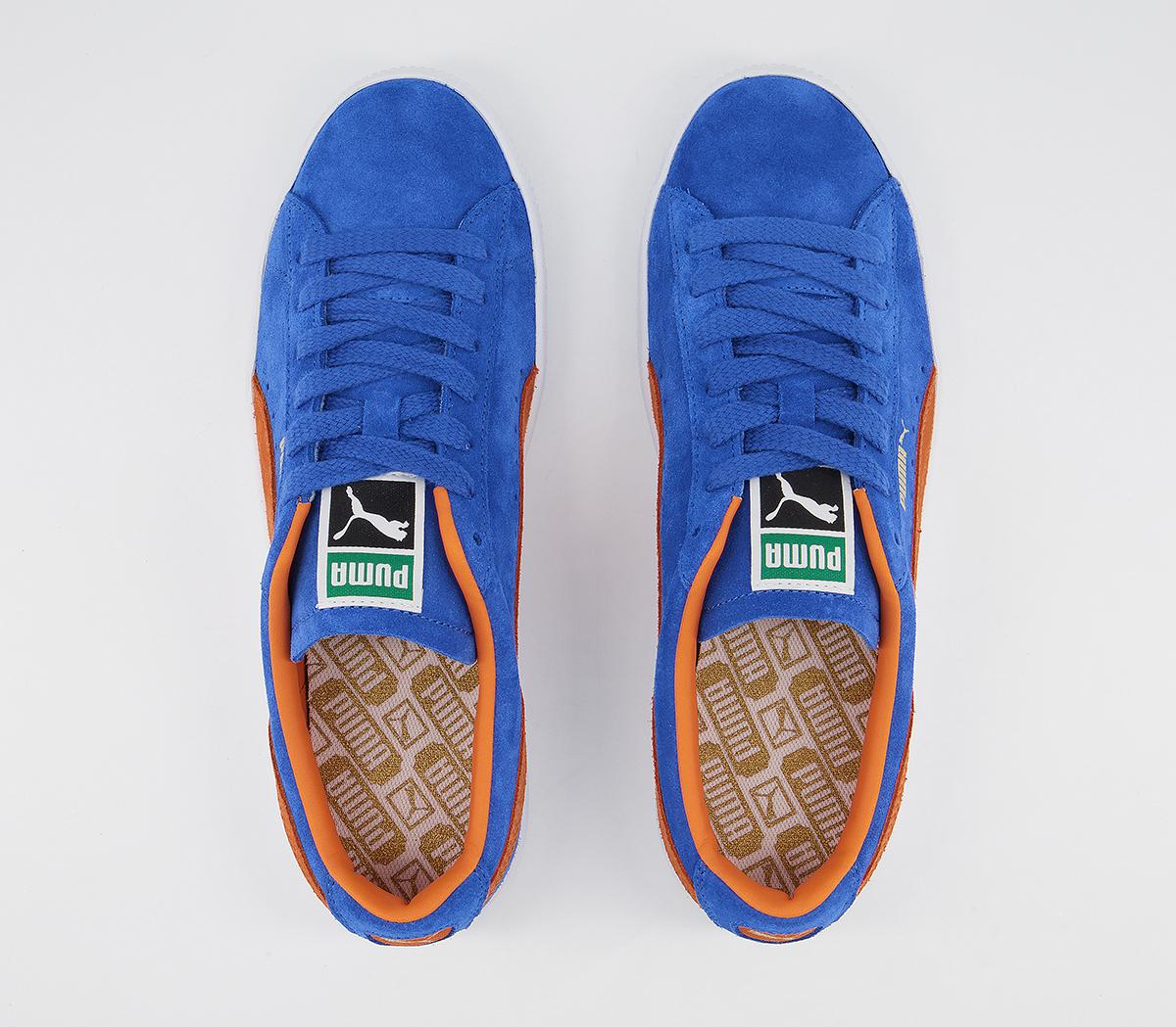 PUMA Suede Vintage Trainers Blue Orange - Men's Terrace Trainers
