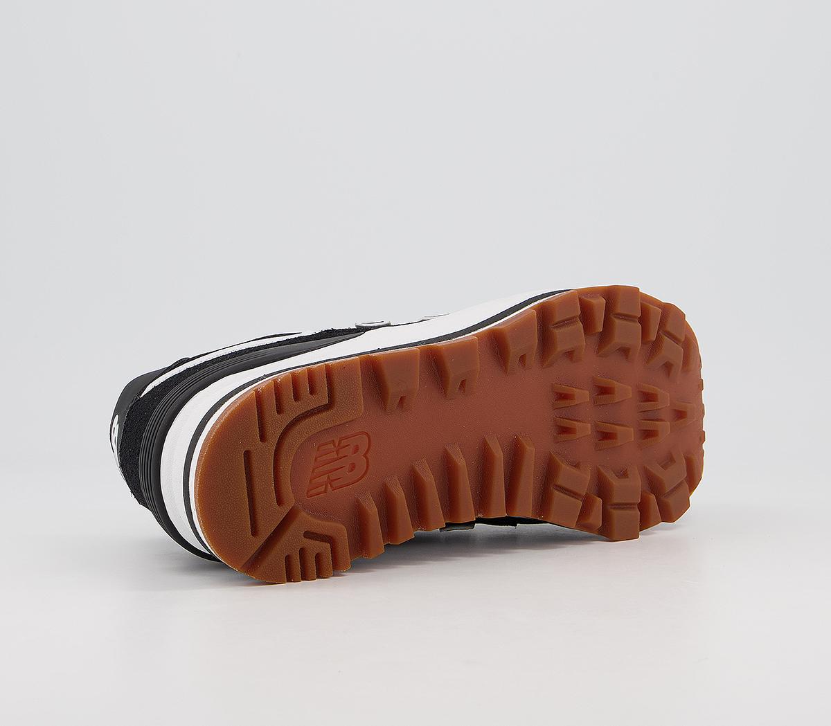 New Balance 574 Wedge Trainers Black White - Women's Trainers