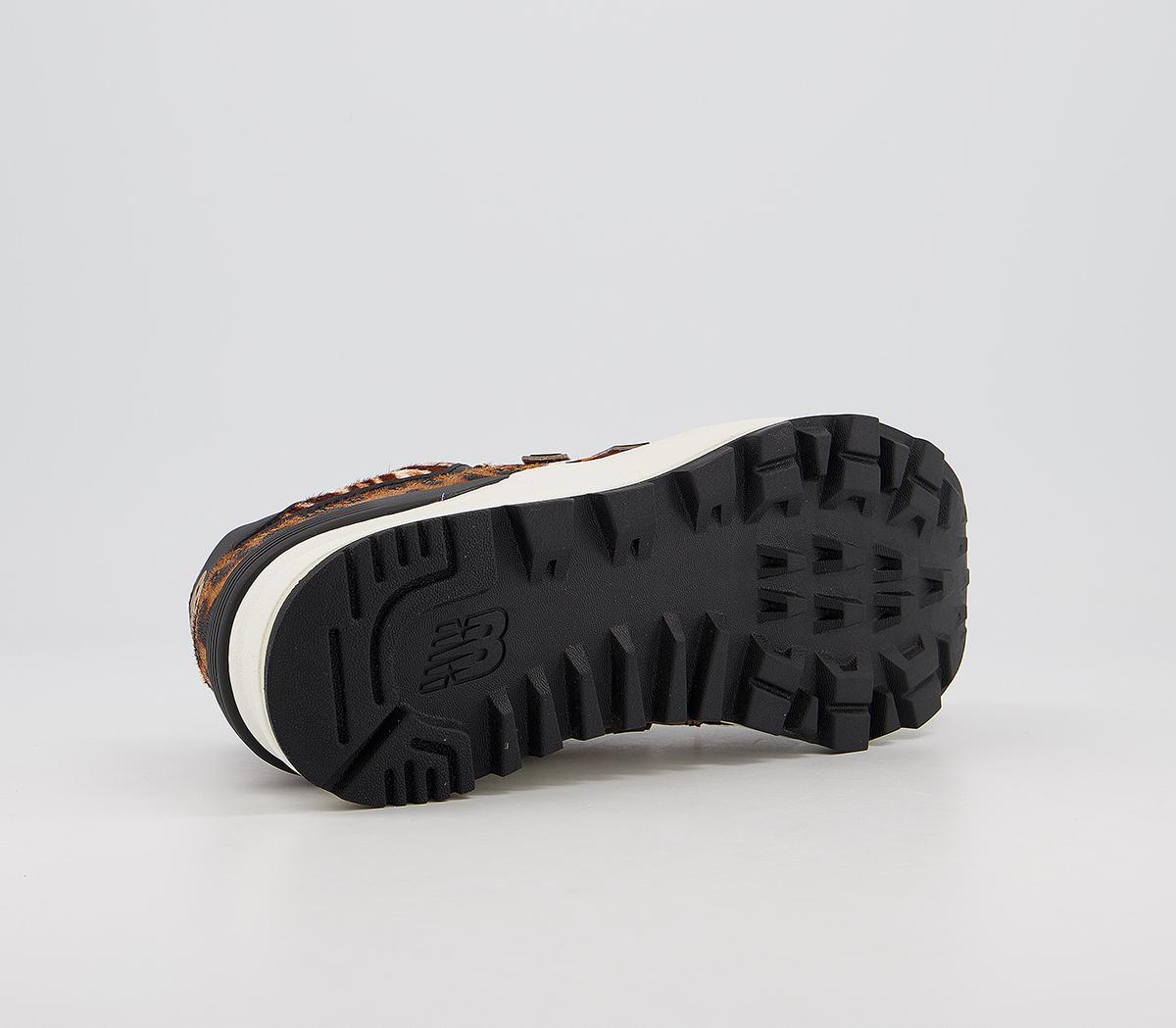 New Balance 574 Wedge Trainers Workwear Black Animal Mix - Women's Trainers