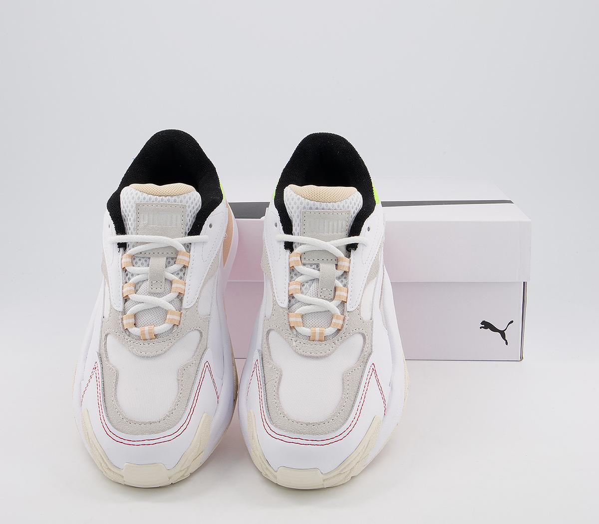 PUMA Hedra Trainers White Whisper White Peacoat - Women's Trainers