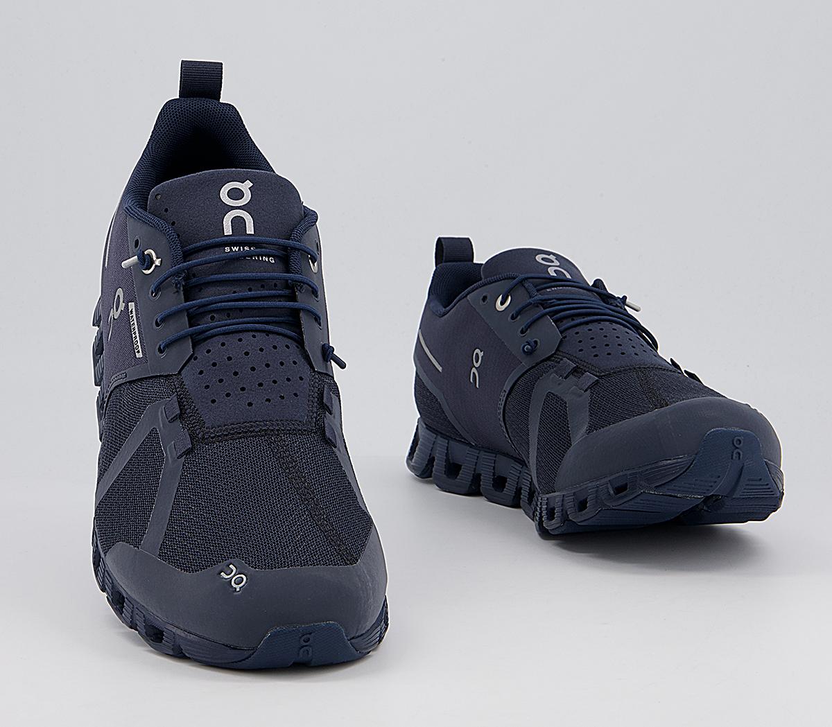 ON Cloud Waterproof Trainers Navy - Men's Trainers