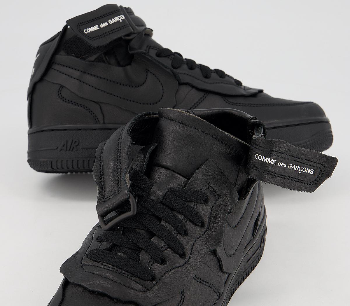 Comme Des Garcons Cdg Nike Cut Off Air Force 1 Trainers Black F - Women ...